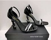 YSL sling black high heels -real photos from our stock - forfoot.ru